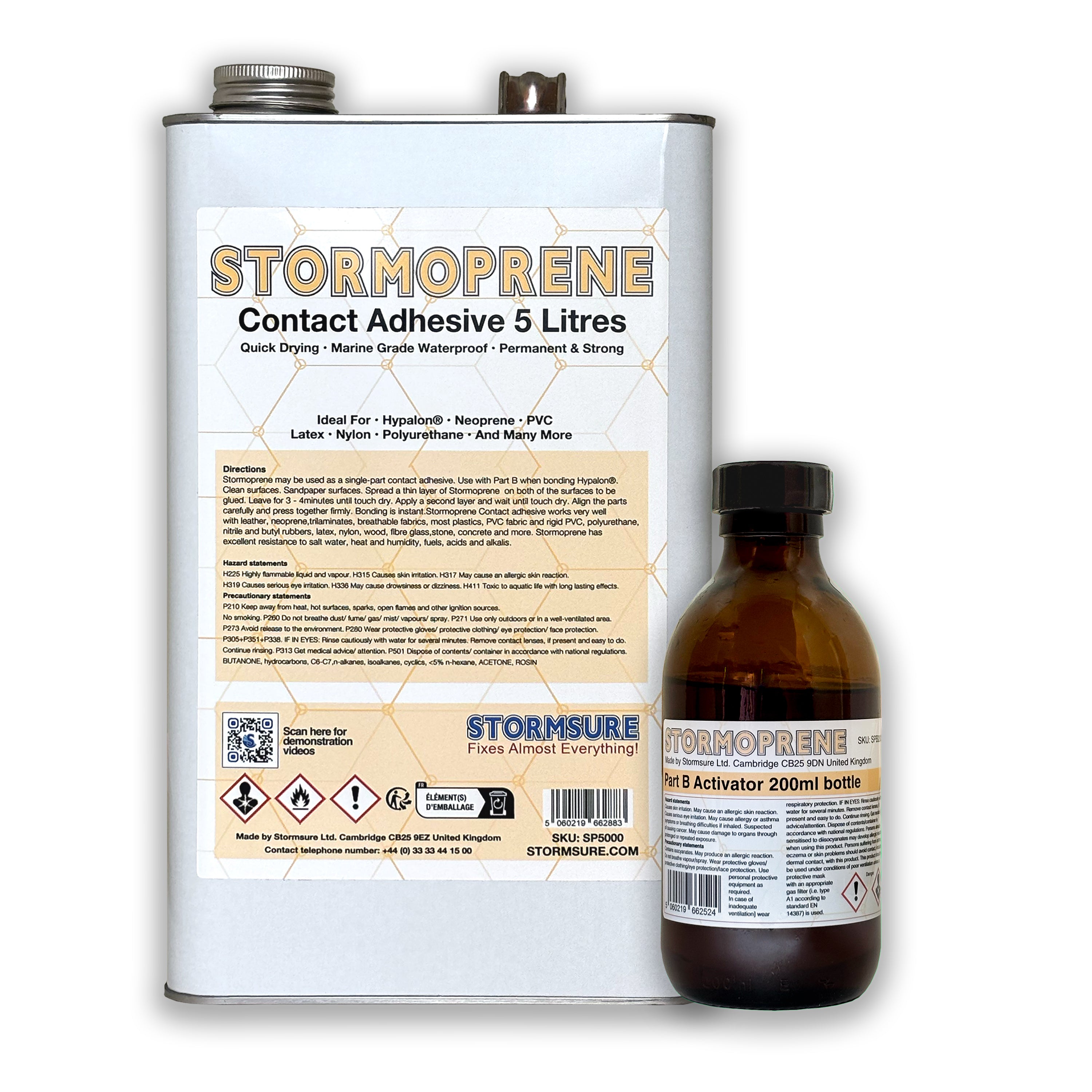 Stormoprene Marine Grade 2-Part Contact Adhesive (5L) – Stormsure